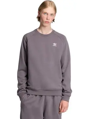 Adidas Trefoil Essentials Crew Sweatshirt - Grey Strata