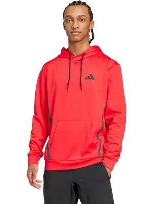 Adidas Training Fleece Hoodie - Pure Ruby