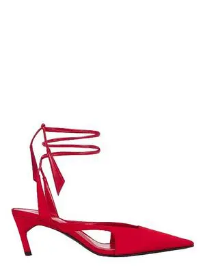 Attico Diane 55mm Slingback Heel - Red