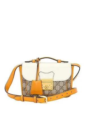 FWRD RENEW Gucci Padlock Shoulder Bag - Beige
