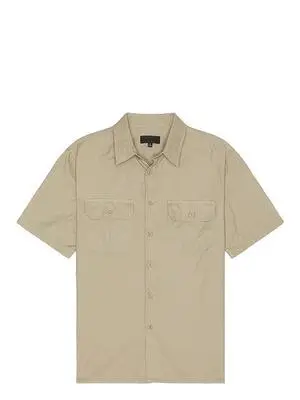 NILI LOTAN Alvaro Shirt In Taupe - Taupe Grey