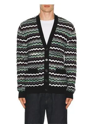 Missoni Buttoned Cardigan - Blue & Green Tones