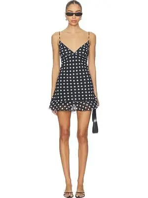 BELLA VENICE The Butterfly Dress - Black & White Dot