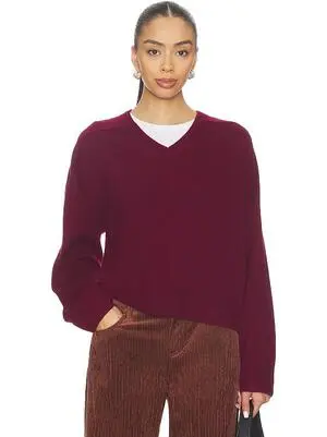 Sold Out NYC Cashmere V-neck Pullover - Wine