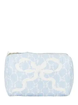 LoveShackFancy Octavia Pouch With Bow - Chilled Blue
