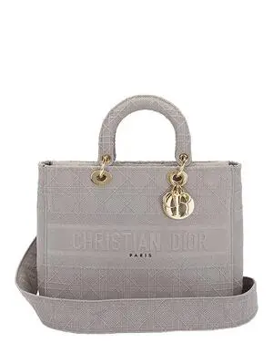 FWRD RENEW Dior Lady D-lite Handbag - Grey
