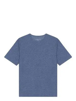 Beyond Yoga Always Beyond Crew Tee 2.0 In Blue - Ocean Indigo Blue