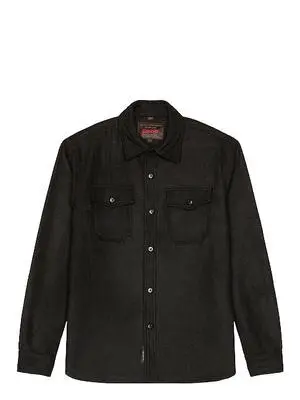 SCHOTT Cpo Wool Shirt - Black