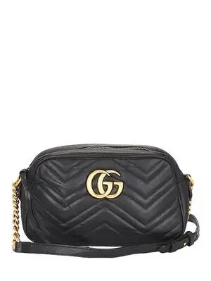 FWRD RENEW Gucci Gg Marmont Shoulder Bag - Black