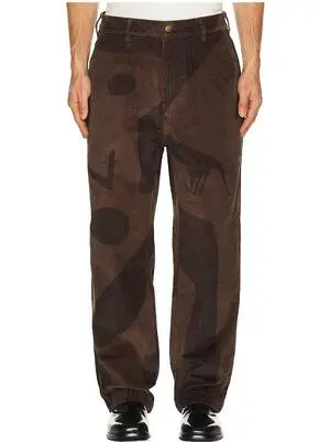 PARRA Detached Corduroy Pants - Brown