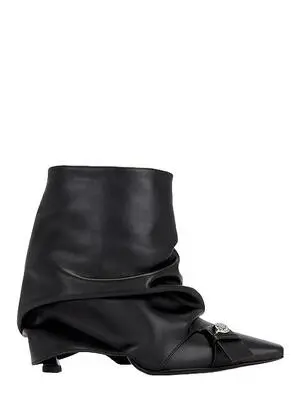 Attico Juno 95mm Ankle Boots - Black