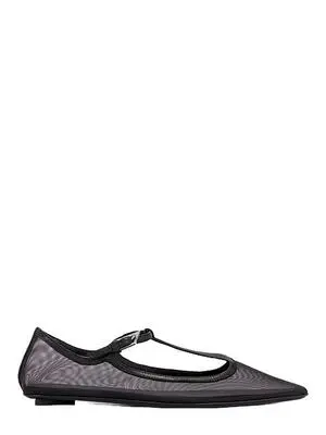 Attico Juno Ballerina Flat - Black