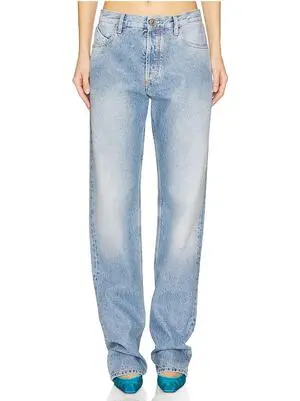 Attico Long Jeans - Sky Blue