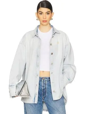 Attico Blouson Top - Sky Blue