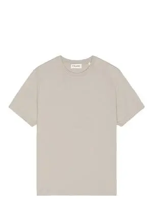 FRAME Frame Duo Fold Tee In Grey.