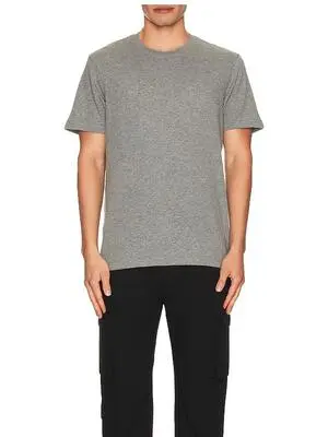 FRAME Duo Fold Tee In Grey - Heather Grey