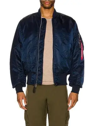 Alpha Industries Ma-1 Bomber Jacket - Replica Blue
