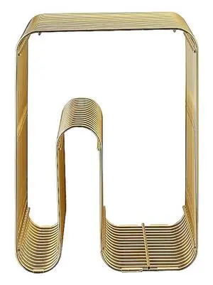 AYTM Curva Metallic Stool - Gold