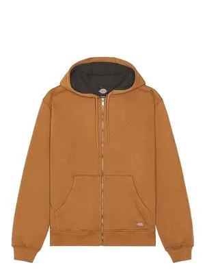 Dickies Thermal Lined Full Zip Fleece - Brown Duck
