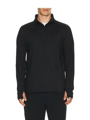Beyond Yoga Warm Up Quarter Zip Pullover - Black