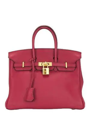 FWRD RENEW Hermes Swift Birkin 25 Handbag - Rouge Grenat