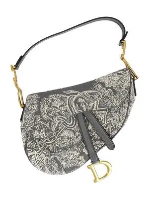 FWRD RENEW Dior Saddle Bag - Grey