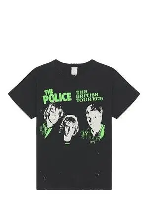 MadeWorn The Police T-shirt In Black - Coal