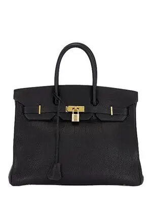 FWRD RENEW Hermes Togo Birkin 35 Handbag - Black