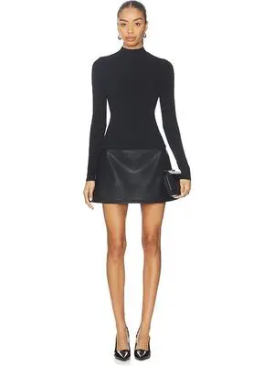 ET OCHS Colette Knit Combo Dress - Black