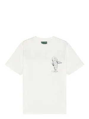 BEAMS Print Tee Anti-slip - White