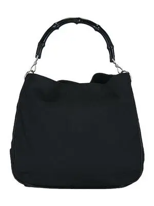 FWRD RENEW Gucci Bamboo Hobo Bag - Black