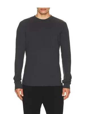 SKIMS Waffle Long Sleeve Top - Graphite