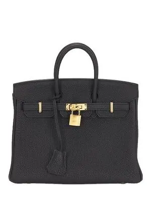 FWRD RENEW Hermes Togo Birkin 25 Handbag - Noir