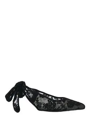Magda Butrym Lace Ballet Flat - Black