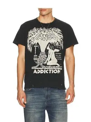 MadeWorn Janes Addiction T-shirt In Black - Coal