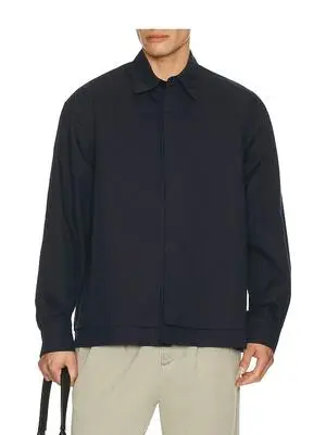 LE17SEPTEMBRE Double Layered Cotton Shirt - Navy