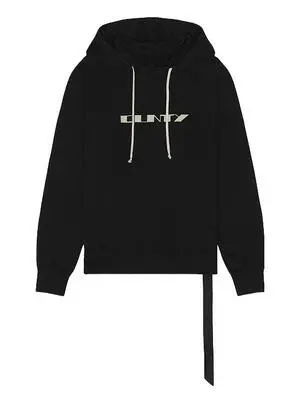 Rick Owens Oversized Hoodie - Black & Pearl