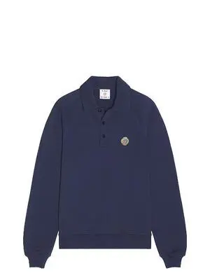 Casablanca Collared Sweatshirt - Dress Blue