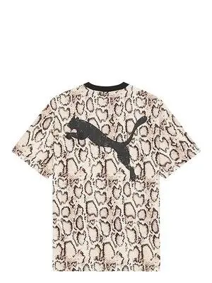 PUMA X A$ap Rocky Snakeskin Tee In Brown - Frosted Ivory