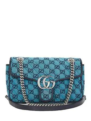 FWRD RENEW Gucci Gg Marmont Shoulder Bag - Blue