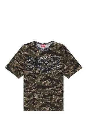 DIESEL® Diesel T-boxt Tee In Olive. Olive & Green