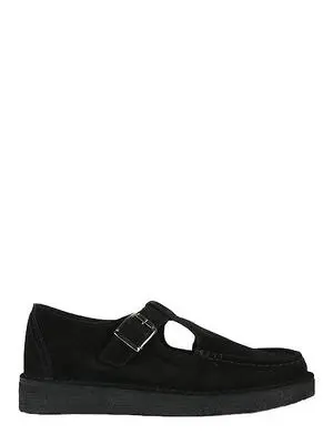 Clarks Nomad T-bar Loafer - Black Suede