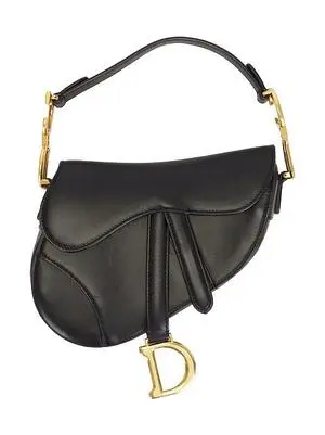 Undefined Dior Mini Saddle Bag - Black