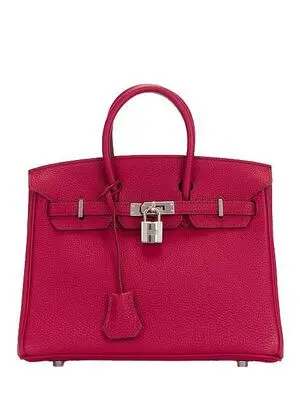 FWRD RENEW Hermes Togo Birkin 25 Handbag - Rouge Grenat
