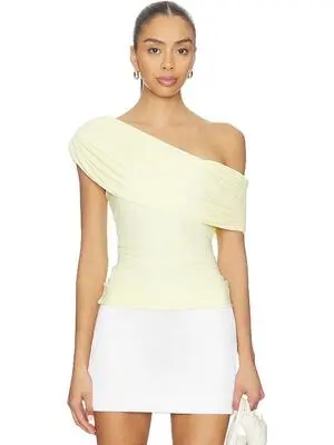 DEME BY GABRIELLA Mayim One-Shoulder Top