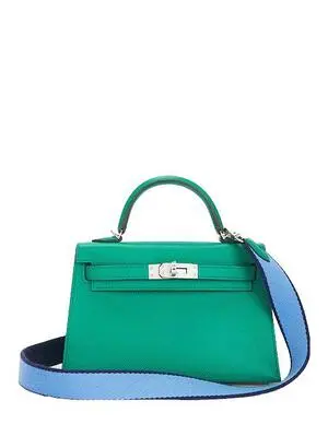 FWRD RENEW Hermes Epsom Kelly 20 Handbag - Vert Vertigo