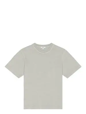AGOLDE Asha Mock Neck Tee In Grey - Reflect