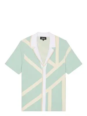 SEROYA Lei Shirt In Mint - Sea Glass & Pale Yellow