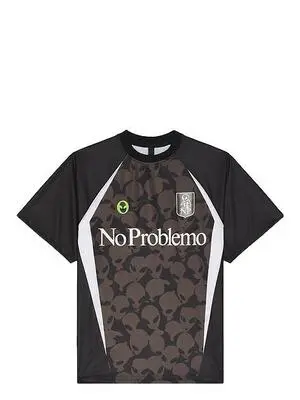 NO PROBLEMO Area 51 Football Shirt - Black