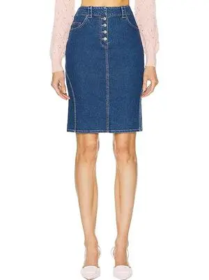 FWRD RENEW Denim Skirt - Blue